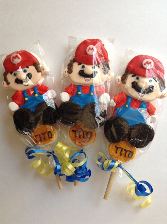 Super Mario Marshmallow Pops