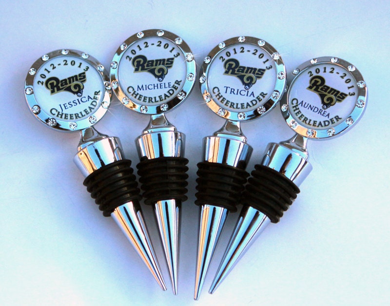 Personalized Wine Stopper Monogram Wine Stopper Coral