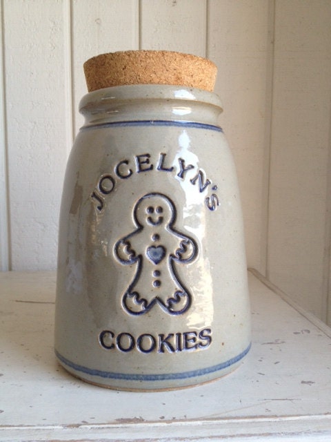 Personalized Stoneware Cookie Jar