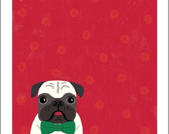 Pug christmas | Etsy