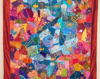 Coral reef quilt | Etsy