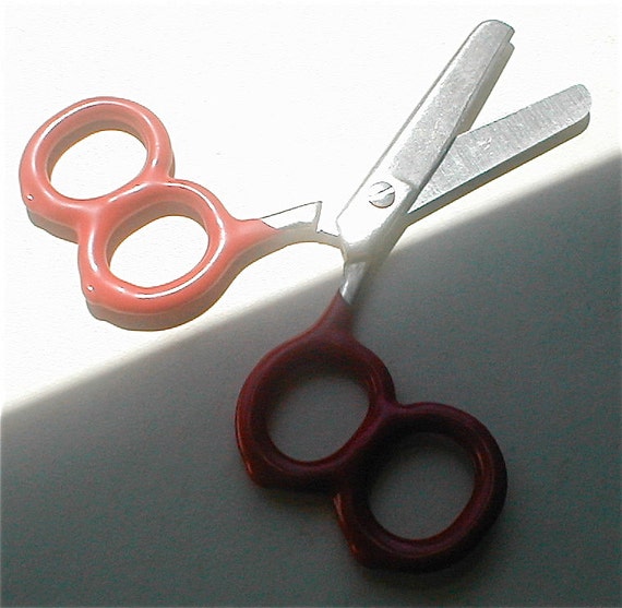 Items similar to Childrens Training Scissors - Vintage 60s School - 4 ...