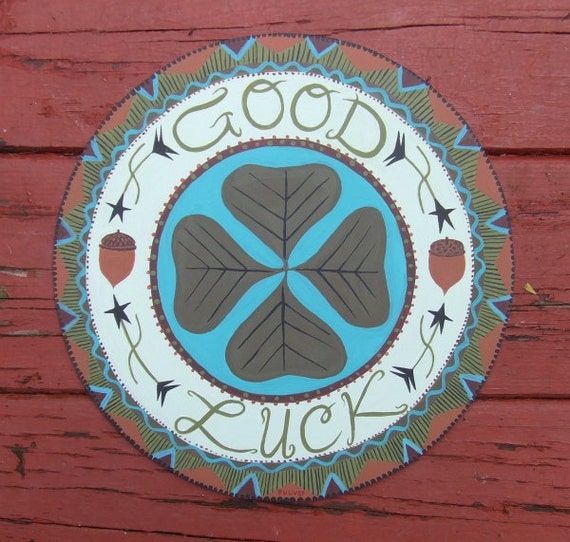 Items similar to Good Luck Art Painting - Lucky Mandala or Hex Sign ...