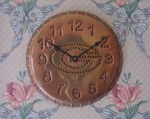 Popular items for copper wall clock on Etsy