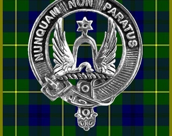 Pollock Clan Crest Scottish Cap Badge CB02 by celticstudio on Etsy