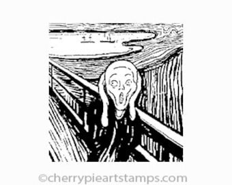 Scary rubber stamps | Etsy