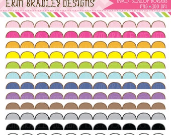 Polka Dot Borders Clipart Graphics Instant by ErinBradleyDesigns