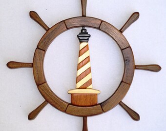 Intarsia lighthouse | Etsy