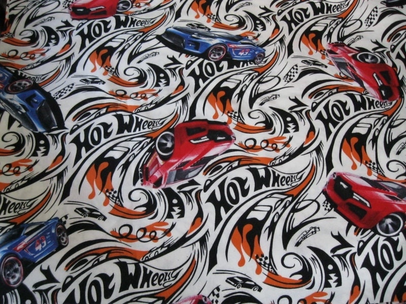 35 Inches Cotton Fabric Hot Wheels