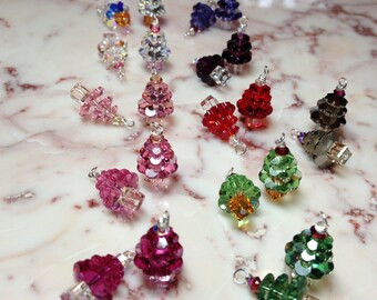 Purple Christmas Tree Earrings. Classy Not Tacky. You by BeadRush