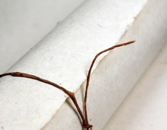 Natural Lotka Paper 20x30 handmade sheet card weight deckle