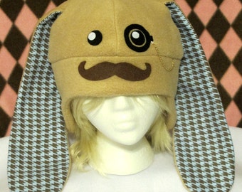 Bunny fleece hat | Etsy