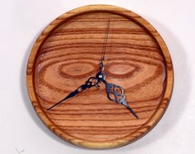 Unique turned wood clock related items | Etsy