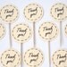 10 Thank You Party Picks Cupcake Toppers Food Picks by BelowBlink
