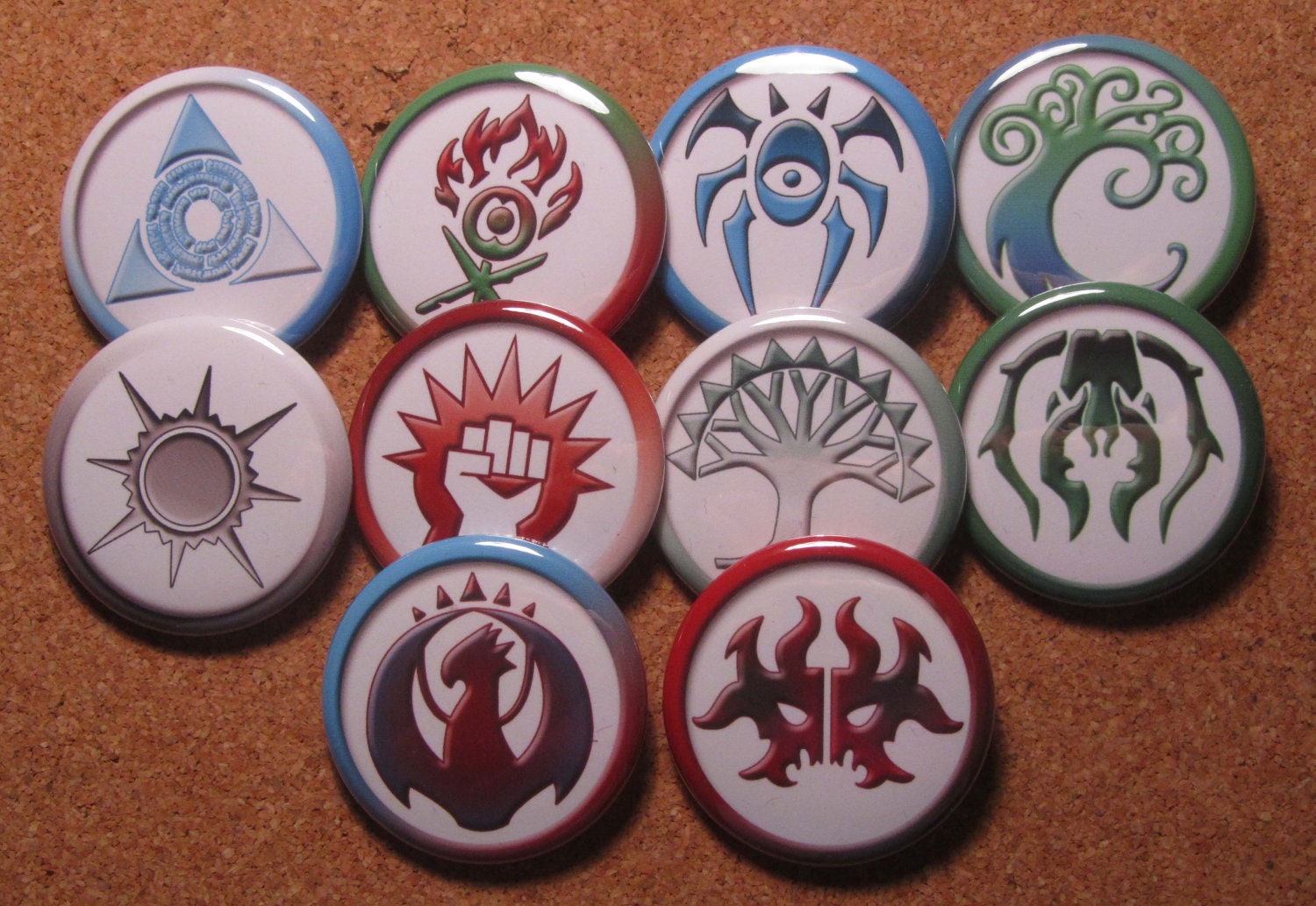 Magic the Gathering Ravnica Guilds pin set of 10