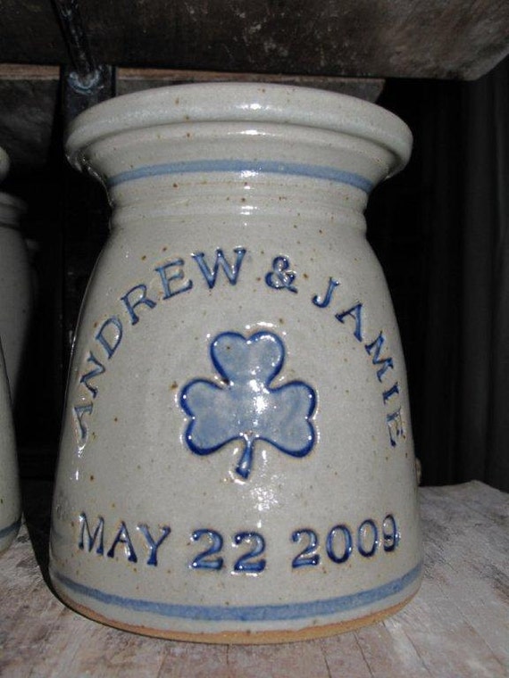 Personalized Stoneware Utensil Crock by zotterthepotter on Etsy