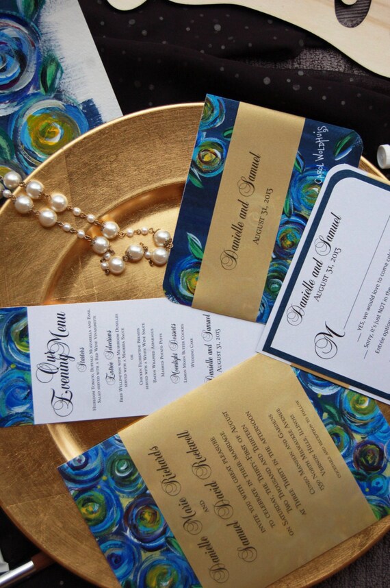 Night Themed Wedding Invitations