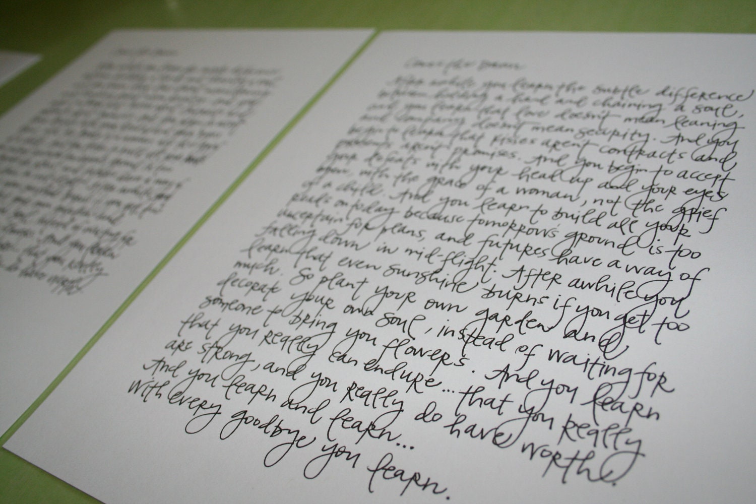 Custom Hand Lettering by heartcommajenna on Etsy