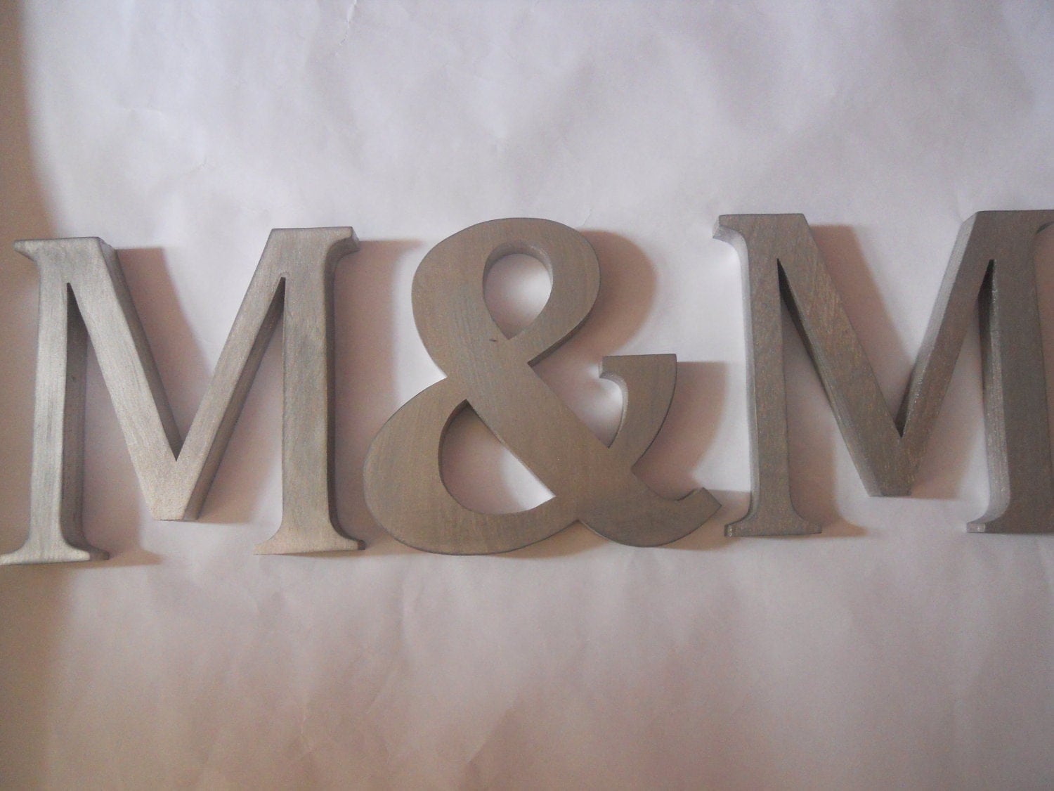 Wedding wooden letters initials monogram by SummerOlivias on Etsy