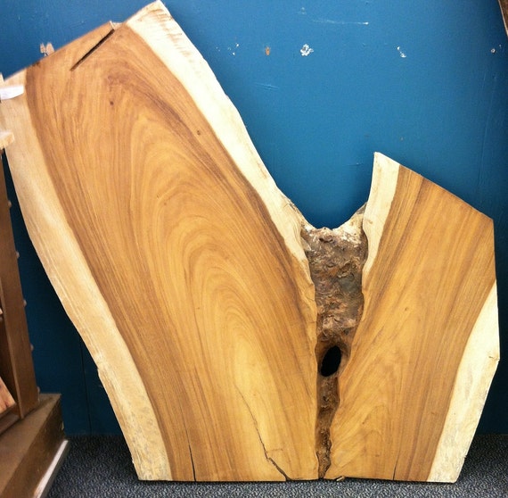 Items similar to Monkey Pod Wood Live Edge Slab on Etsy