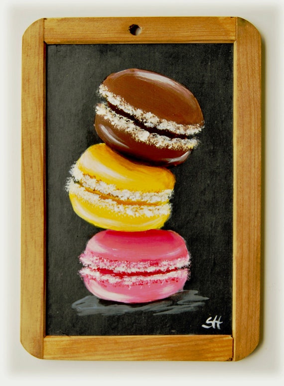 French macarons on a veritable authentic vintage by FrenchBazar