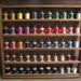 Vintage Sewing Spool Rack Colorful Thread Wooden Sewing Room