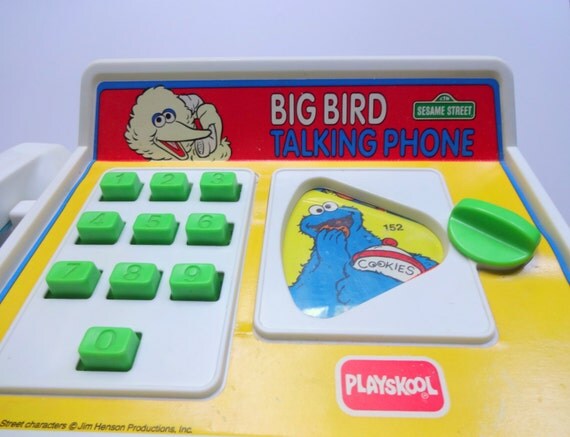 Vintage Big Bird Talking Phone 1985