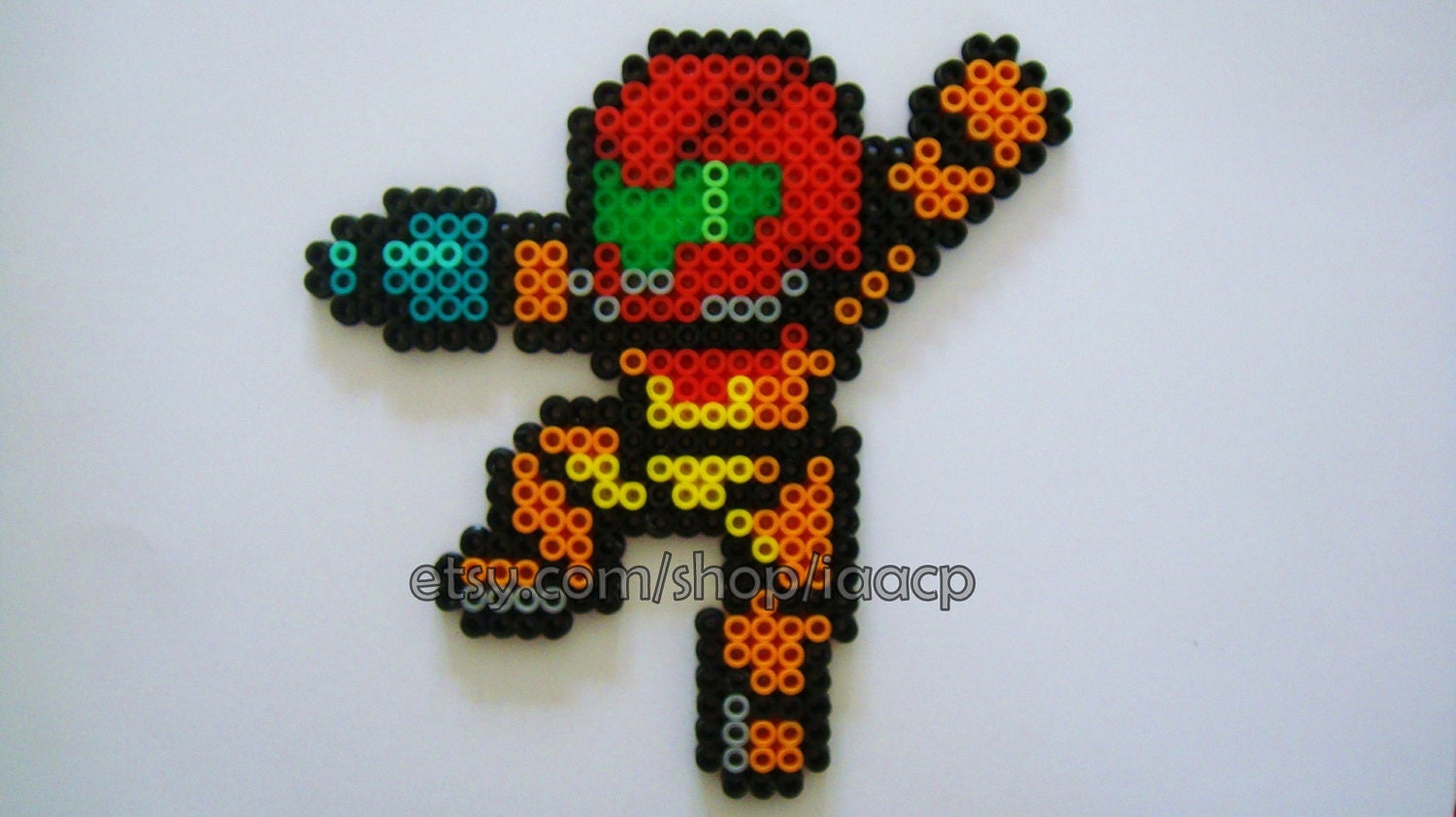 Items Similar To Zero Suit Samus Large Perler Bead Sprite