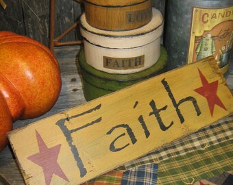 Primitive Wood Hand Painted Love Boy Sign by JustHanginAroundPrim