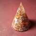 Orgone Gold Silver & Copper Flakes Cone Quartz by angie317