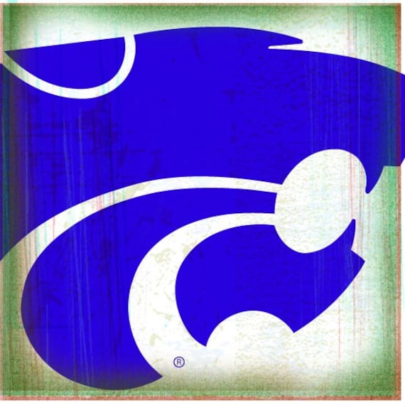 K-State Coaster Collection: Powercat Logo on White KSU-5