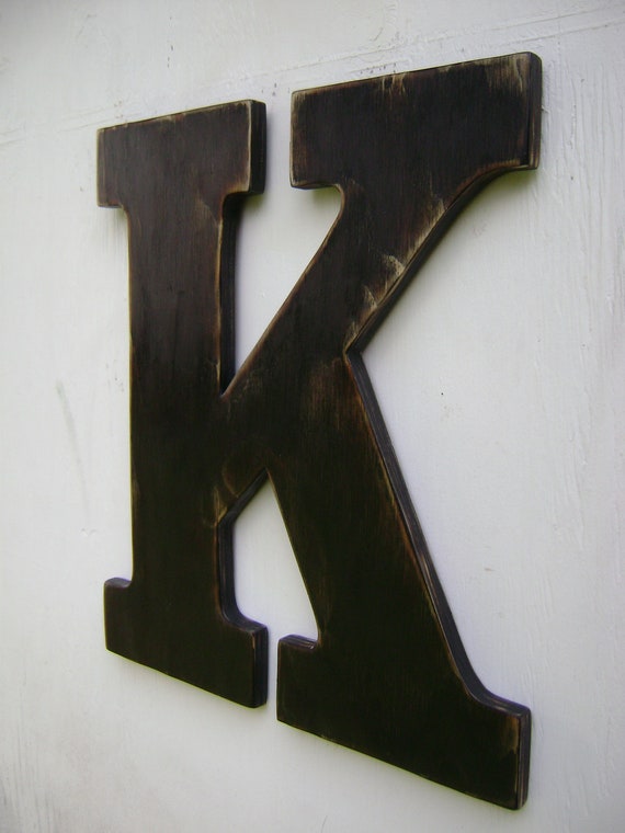 Large Letter K Wall Decor