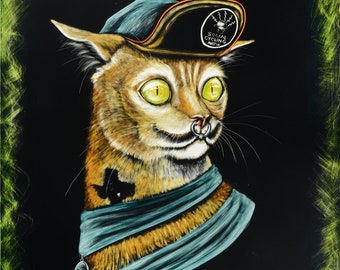 Judgemental Owl Scratchboard Print by CreativeScratchings on Etsy