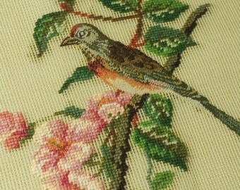 Needlepoint bird | Etsy