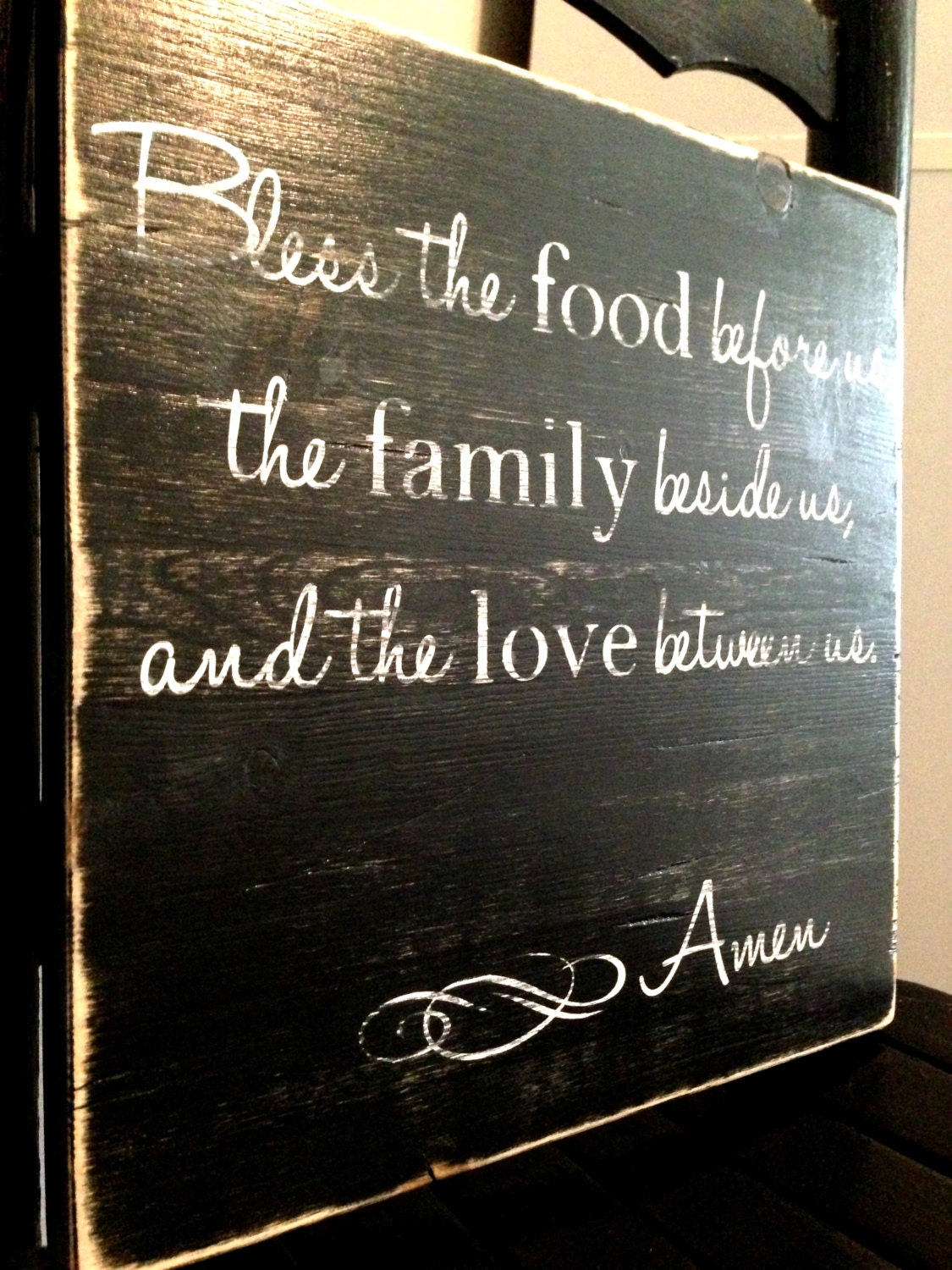 Made to Order Food Family and Love Prayer Wooden Sign