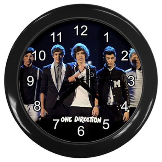 Personalised One Direction Wall Clock Nursery Decor Bedroom