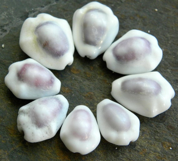 Pink purple Cowrie shells handpicked shells 30