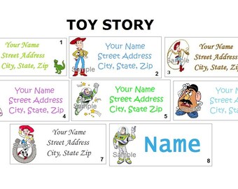 Unique toy story labels related items | Etsy