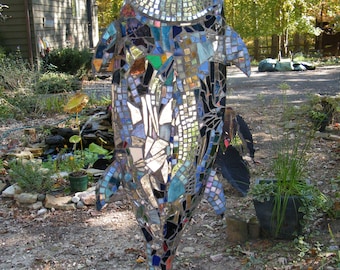 Items similar to Fish Head Mosaic- Paper Tile Mosaic- Small- Original ...