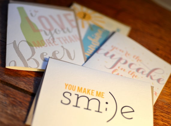 Items similar to Greeting Card Set of 4 Everyday Sweet Cards on Etsy