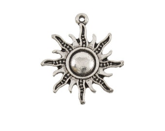 Popular items for silver sun charm on Etsy