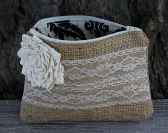 Unique burlap lace wedding related items | Etsy