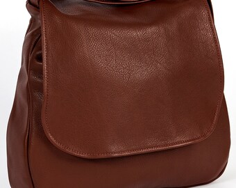 Leather flap bag | Etsy