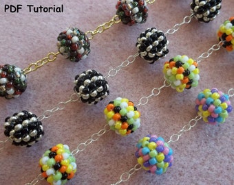 Bling Ball Ring Pdf Tutorial INSTANT DOWNLOAD by offthebeadedpath