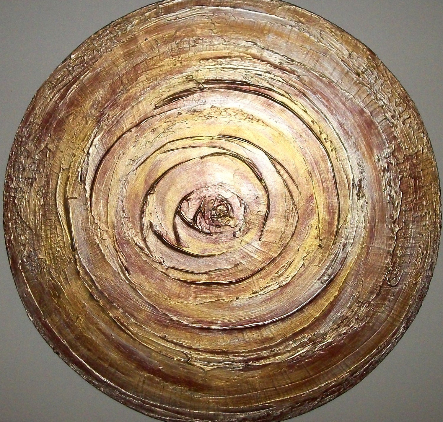 Wood Circle Art BIG 24inch Handcut Heavy by HeatherMontgomeryArt