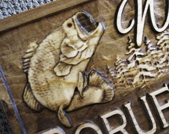 Bear lake sign | Etsy