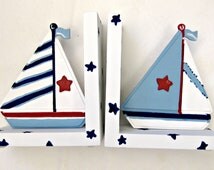 Unique navy bookends related items | Etsy