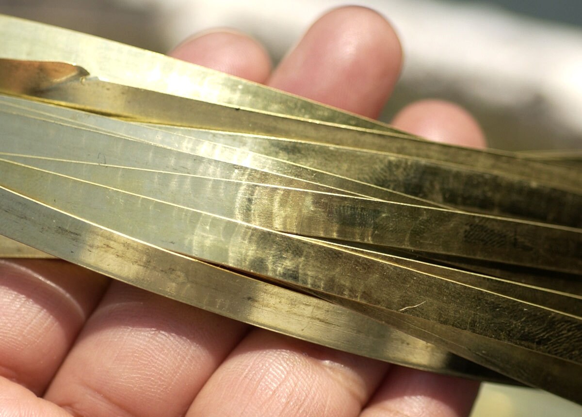 Brass Bezel Wire Handmade 5.5mm wide 28g 10 feet by SupplyDiva