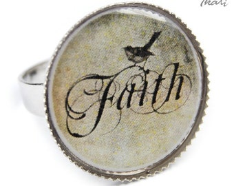 Unique faith ring related items | Etsy