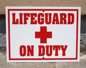 Lifeguard signs | Etsy